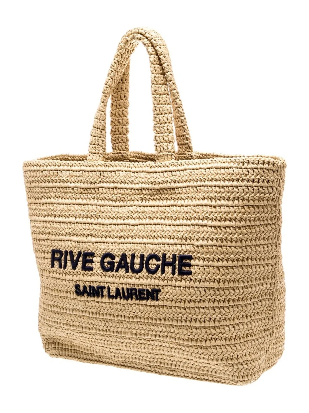 Saint Laurent | Bags | Saint Laurent Raffia Rive Gauche Tote In Natural ...